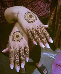 110+ easy simple circle mehndi design 2025